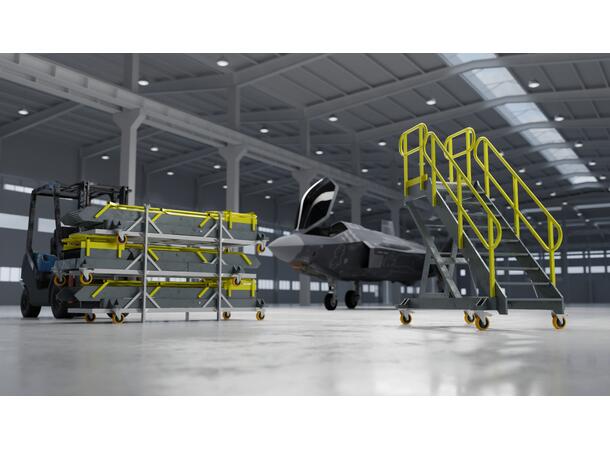 F-35 RACKING FOR FOLDABLE COCKPIT STAIRS For 3 ea. stairs, Fly Away Kit ...
